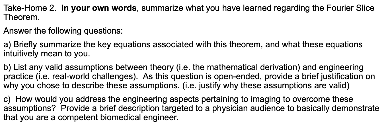 Solved Take-Home 2. In your own words, summarize what you | Chegg.com