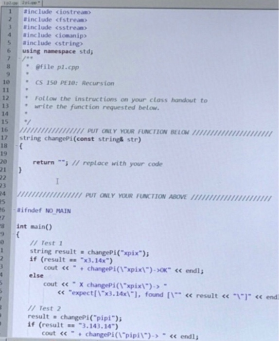 Solved Probiem 1-Change Pi (25) Gven a stringe compute | Chegg.com