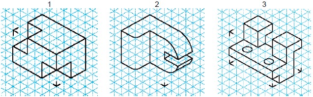 Solved For each of the following, produce a multi-view | Chegg.com