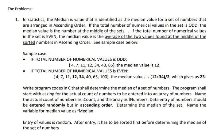 Solved Sample Outputs: Test 1 Enter actual count of | Chegg.com