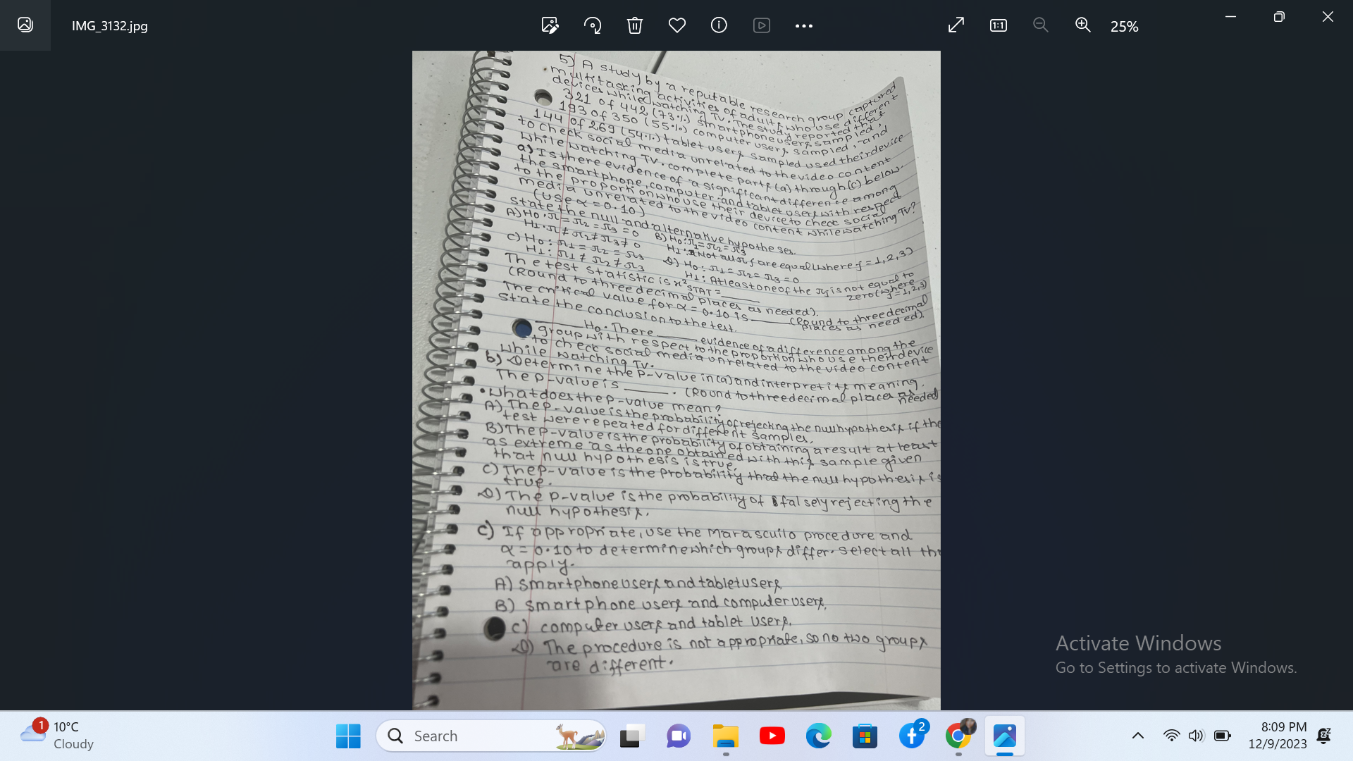 Solved 5) A study deul y by 321 whing achivititable to check | Chegg.com