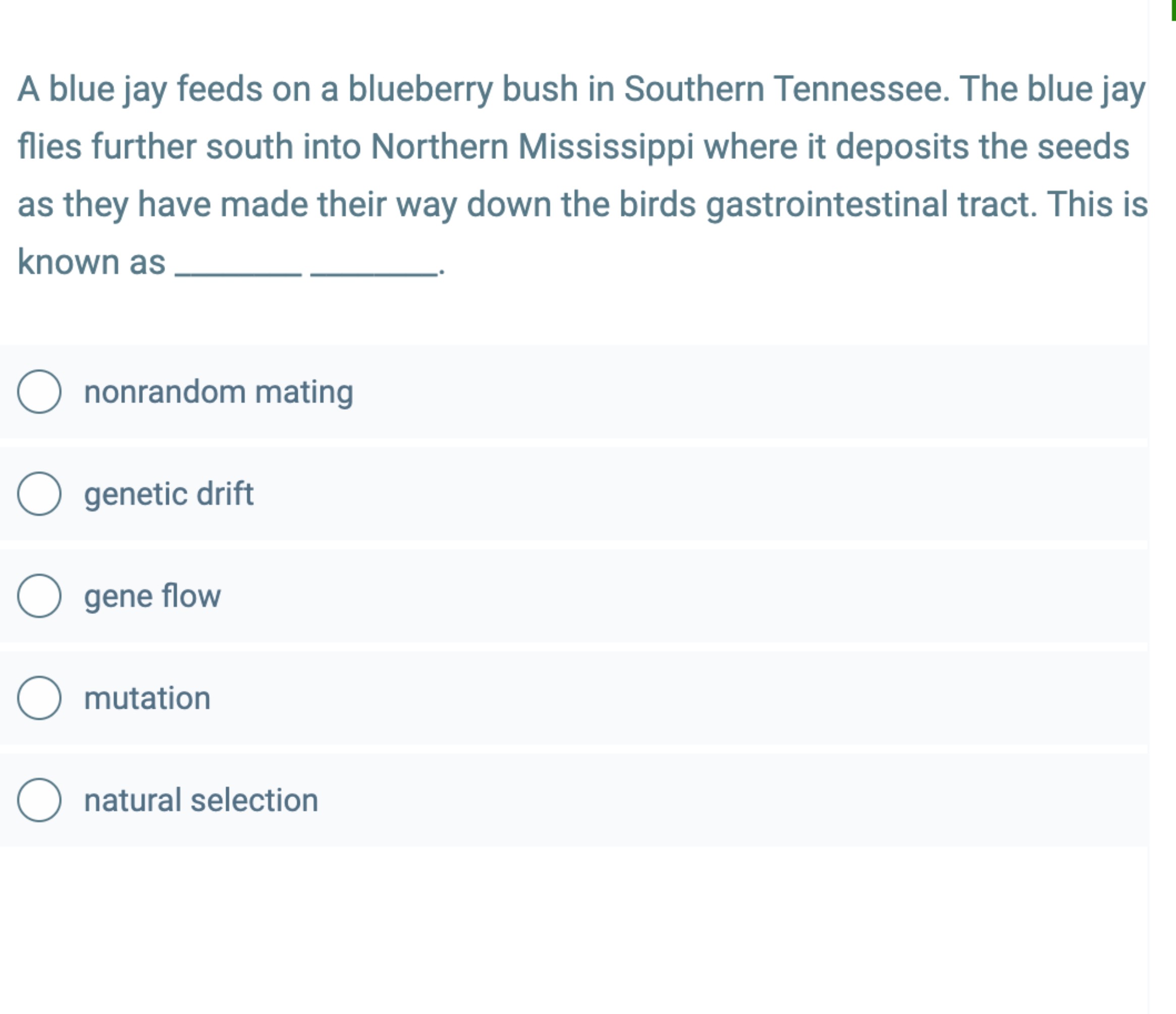 Solved A blue jay feeds on a blueberry bush in Southern | Chegg.com