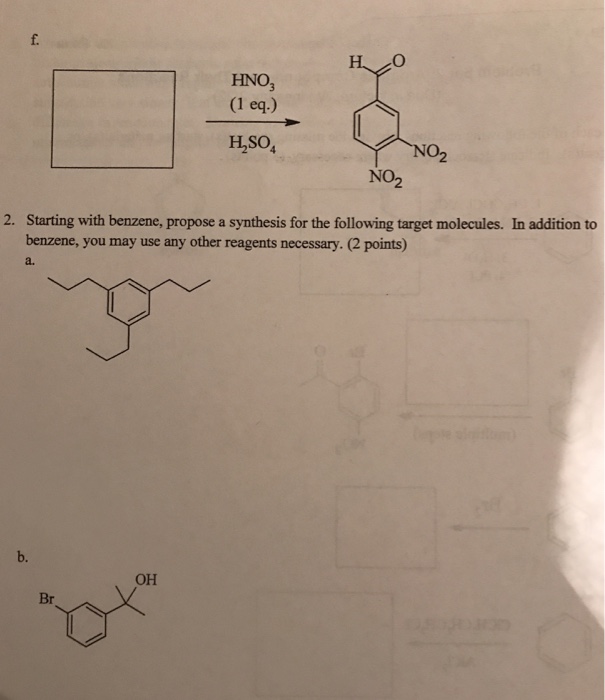 Solved Starting with benzene, propose a synthesis for the | Chegg.com Solved Starting with benzene, propose a synthesis for the | Chegg.com