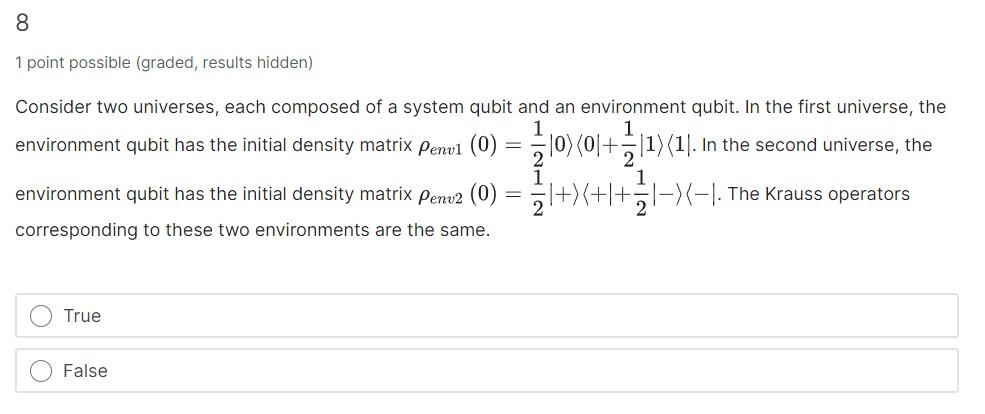 Solved 1 point possible (graded, results hidden) Consider | Chegg.com