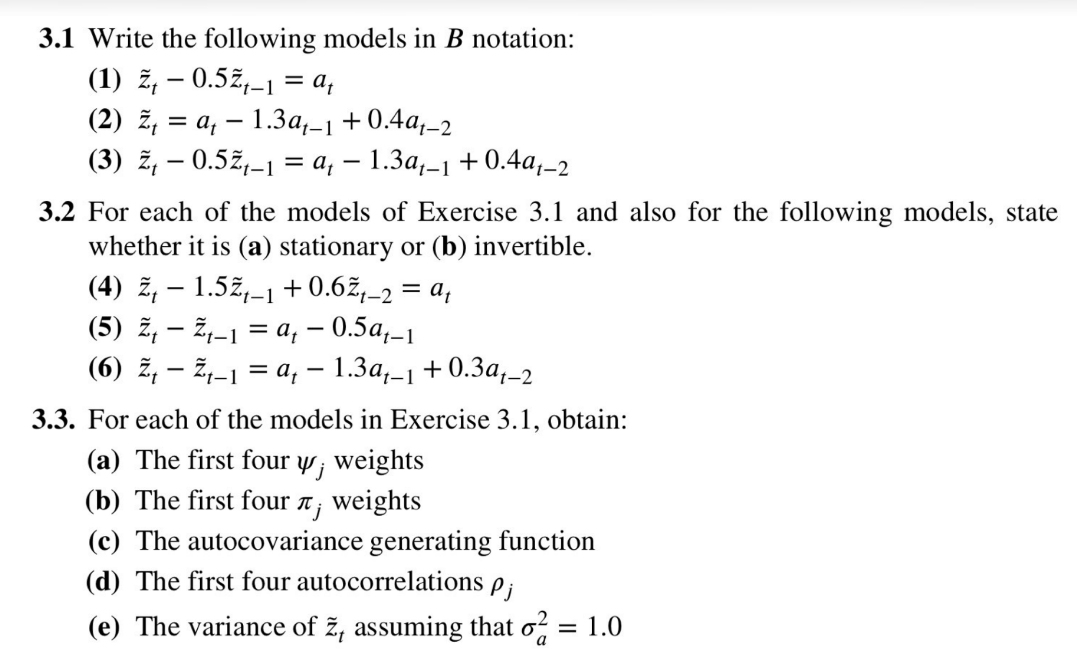 Solved Could you please clarify 3.3(a) and (b) and show how | Chegg.com