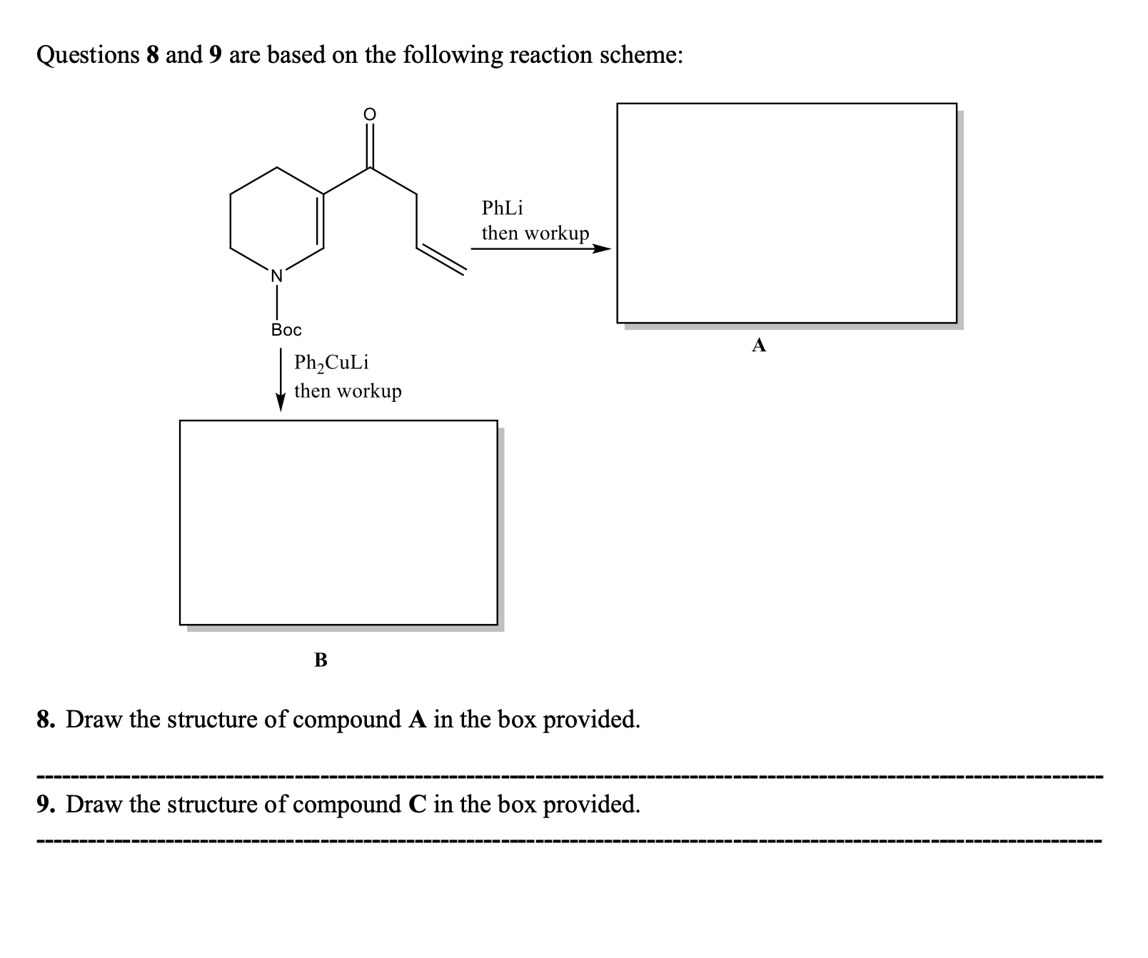 Solved Questions 8 and 9 are based on the following reaction | Chegg.com