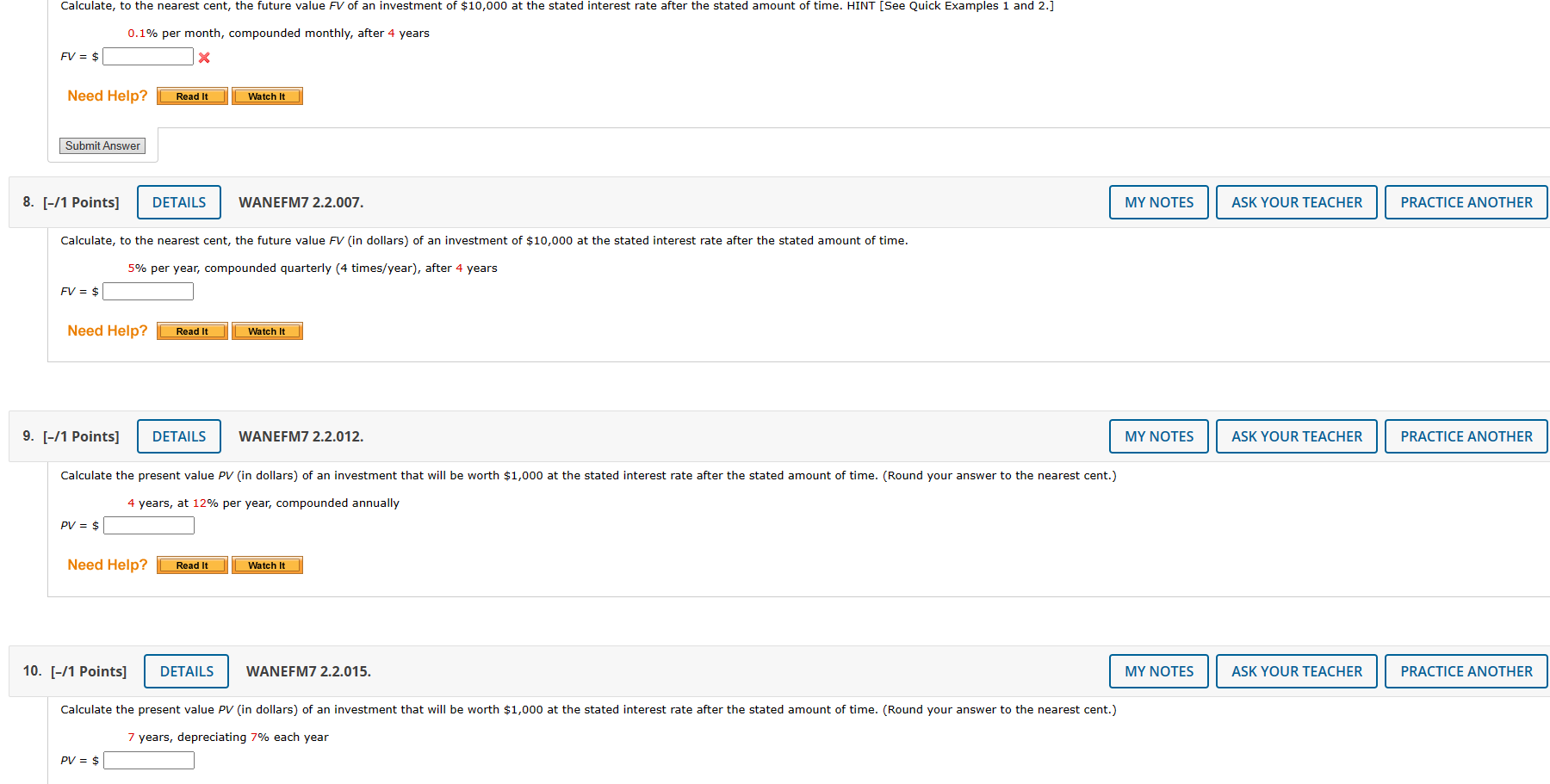 Solved 0.1% per month, compounded monthly, after 4 years | Chegg.com