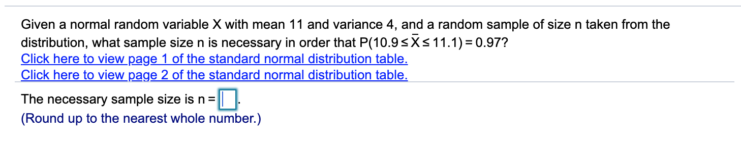 Solved Given A Normal Random Variable X With Mean 11 And