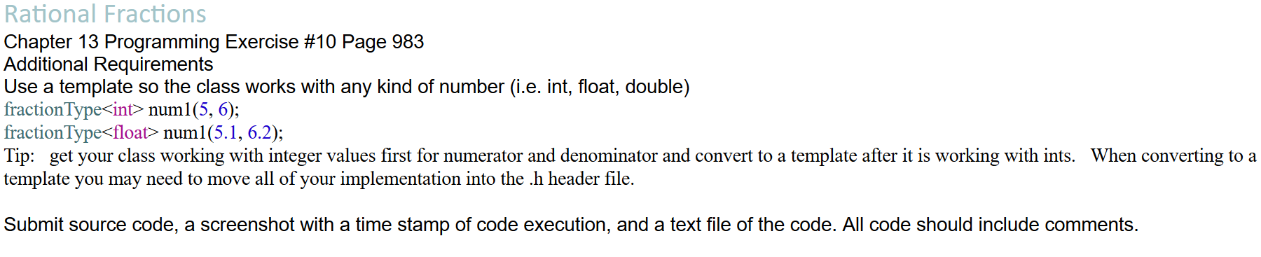 C++: Operator overloading and | Chegg.com