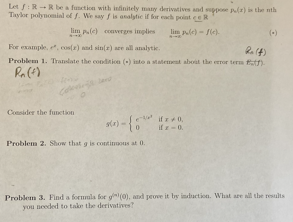 Solved Let f:R→R be a function with infinitely many | Chegg.com