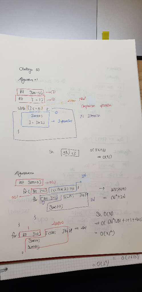Solved Question: Using O notation to find the worst case. | Chegg.com