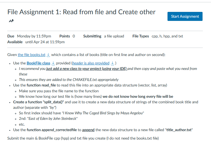 Solved How to write this code? This is the file books.txt I | Chegg.com