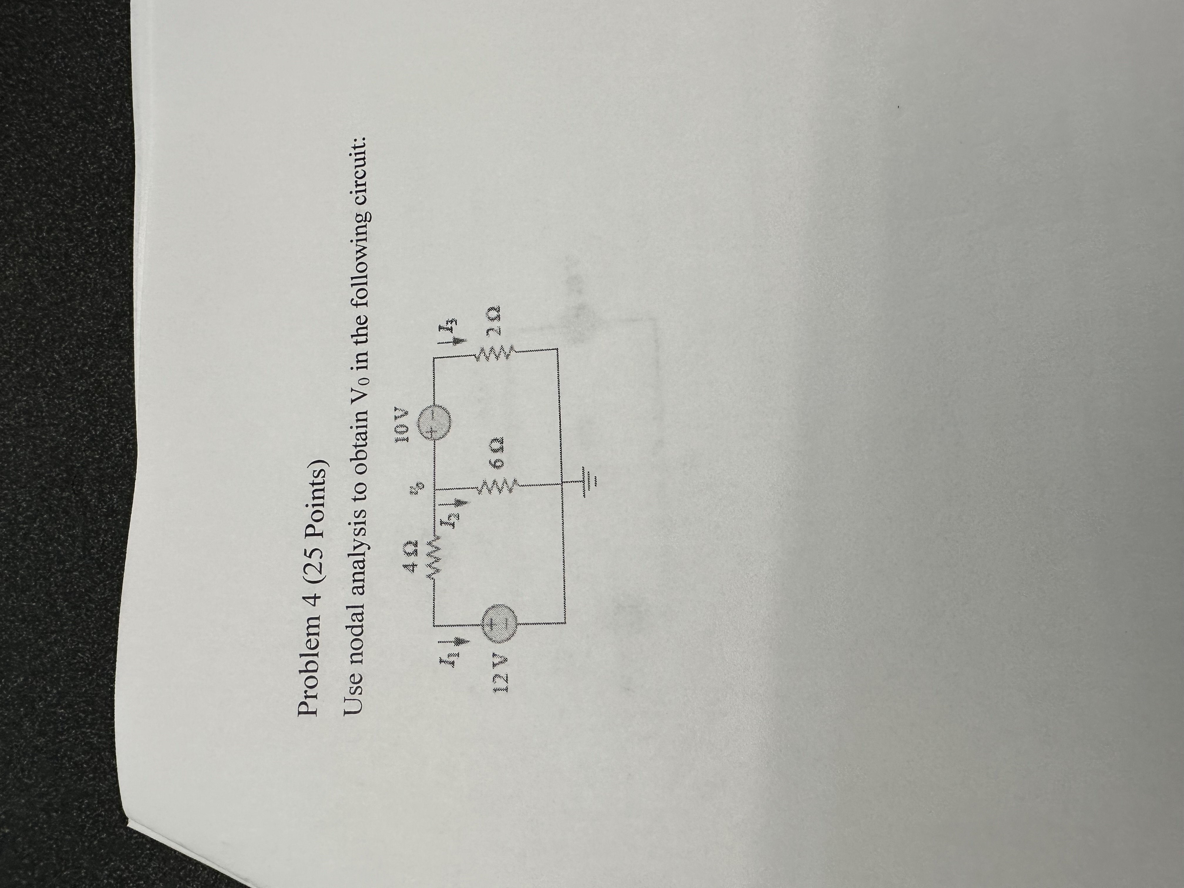 Problem 4 (25 Points) Use nodal analysis to obtain | Chegg.com Problem 4 (25 Points) Use nodal analysis to obtain | Chegg.com