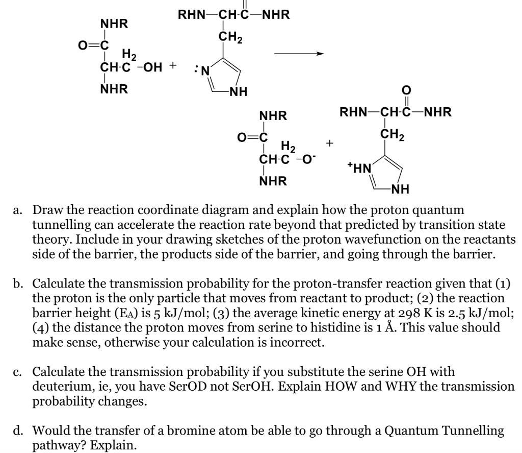 2. The following reaction between histidine and | Chegg.com