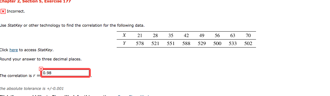 Solved Chapter 2 Section 5 Exercise 177 X Incorrect Use 7815