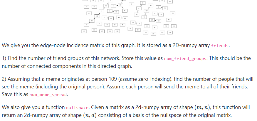 Solved . U We give you the edge-node incidence matrix of | Chegg.com