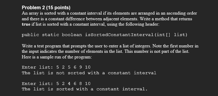 Solved Problem 2 (15 points) An array is sorted with a | Chegg.com