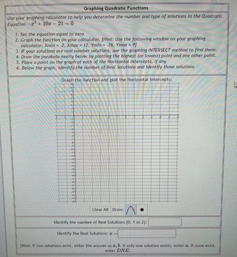 Solved Use your graphing calculator to help you determine | Chegg.com