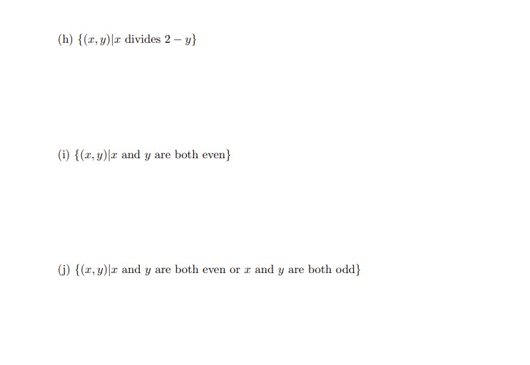 Solved 4. Determine whether the given relation is an | Chegg.com