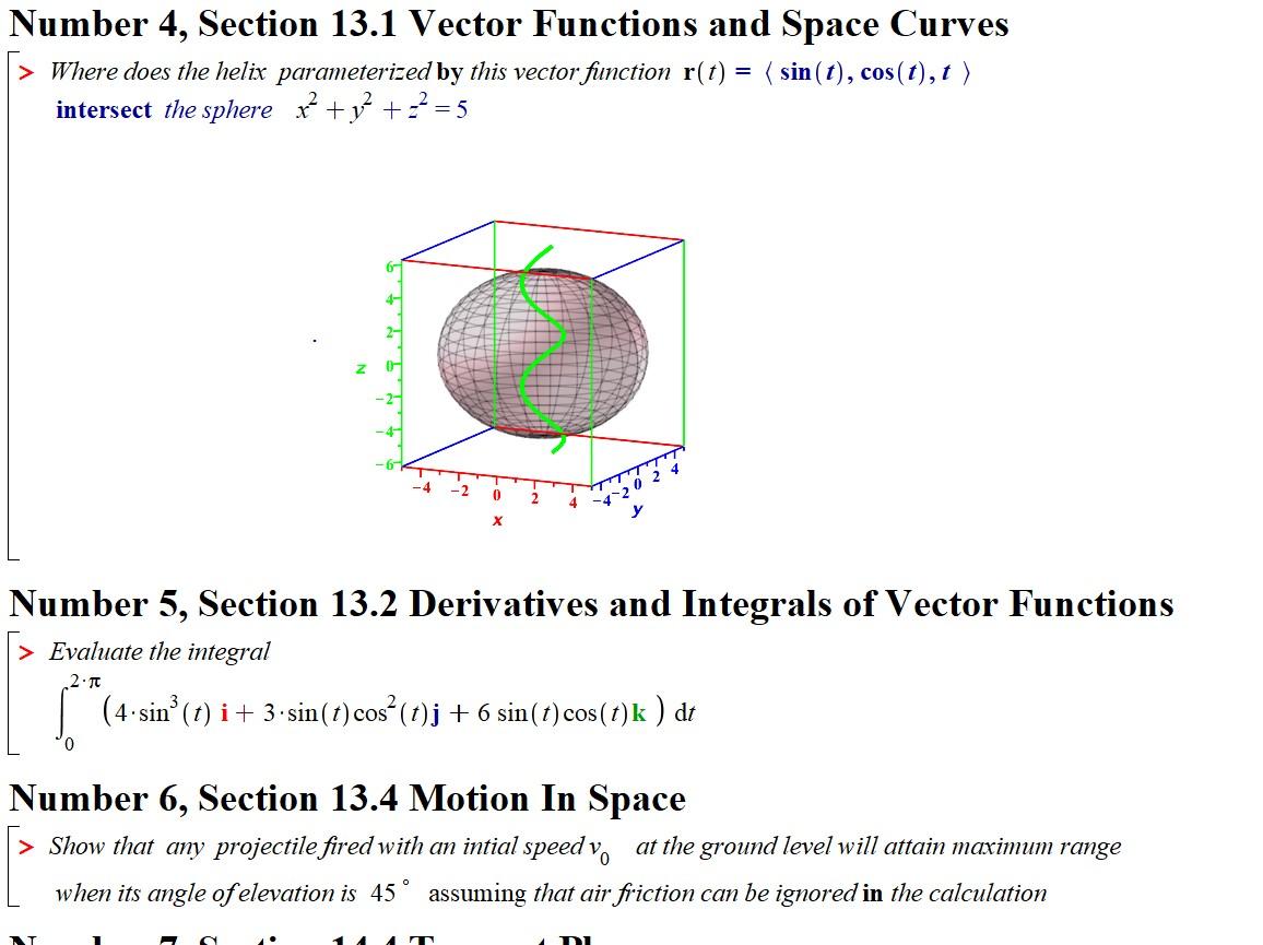 Solved Number 4, Section 13.1 Vector Functions and Space | Chegg.com