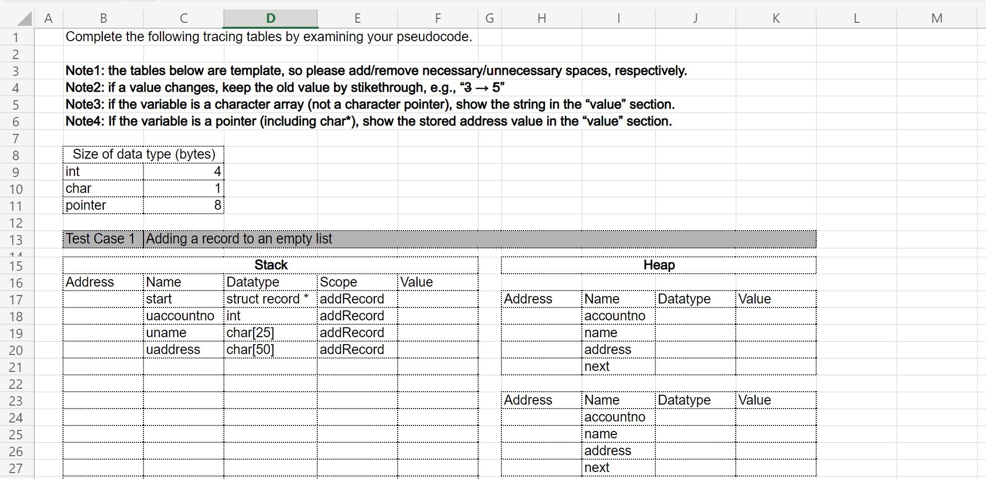 Could I get assistance tracing my pseudocode? | Chegg.com