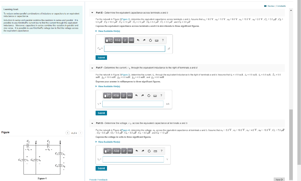 Solved Review Constants - Part C. Determine the equivalent | Chegg.com