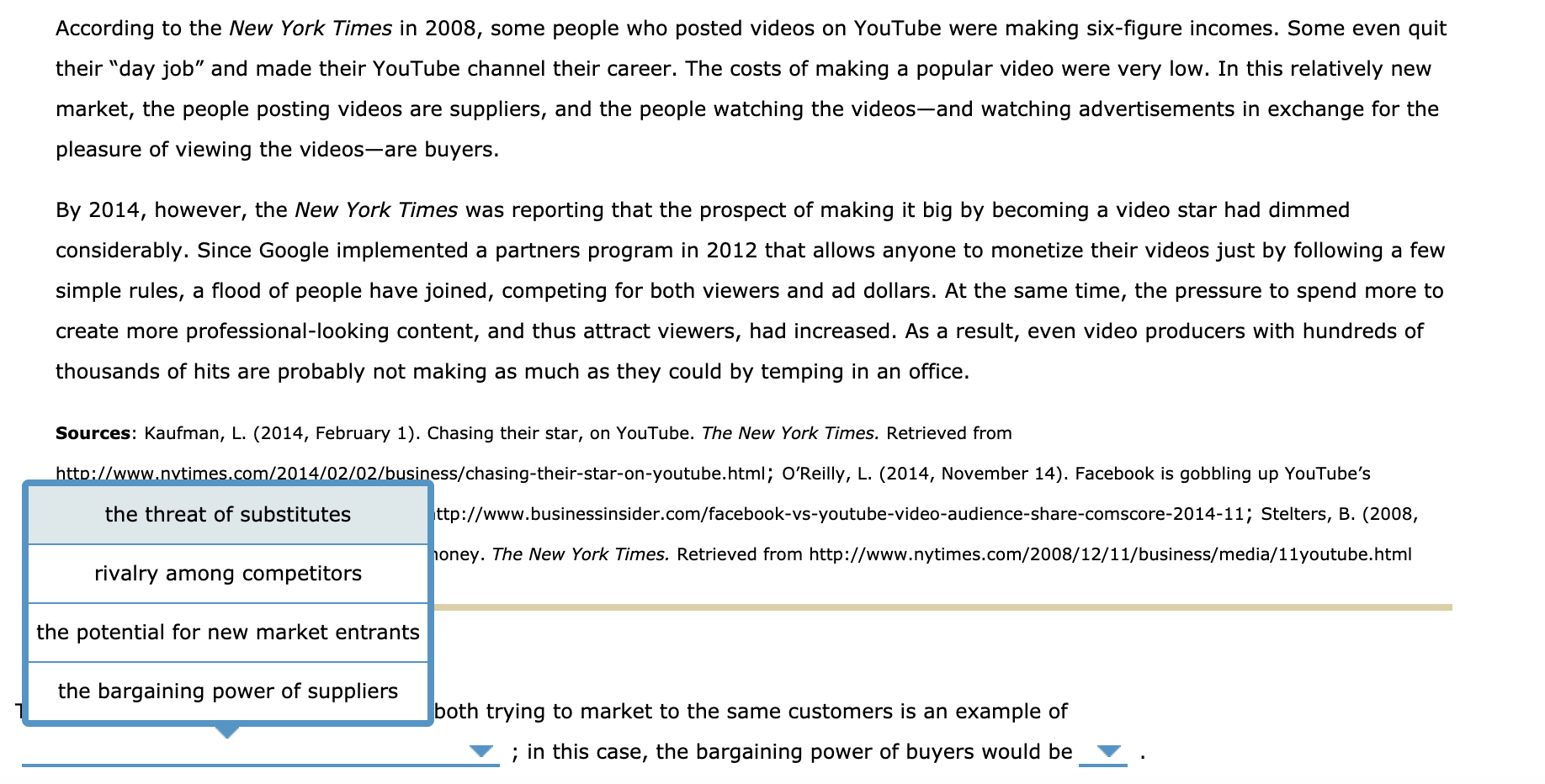 Solved 2. Analyzing the external environment (Connect, | Chegg.com