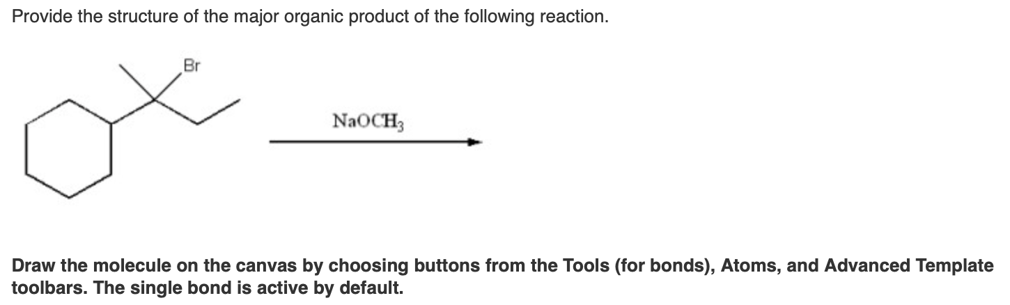 Solved Provide The Structure Of The Major Organic Product Of
