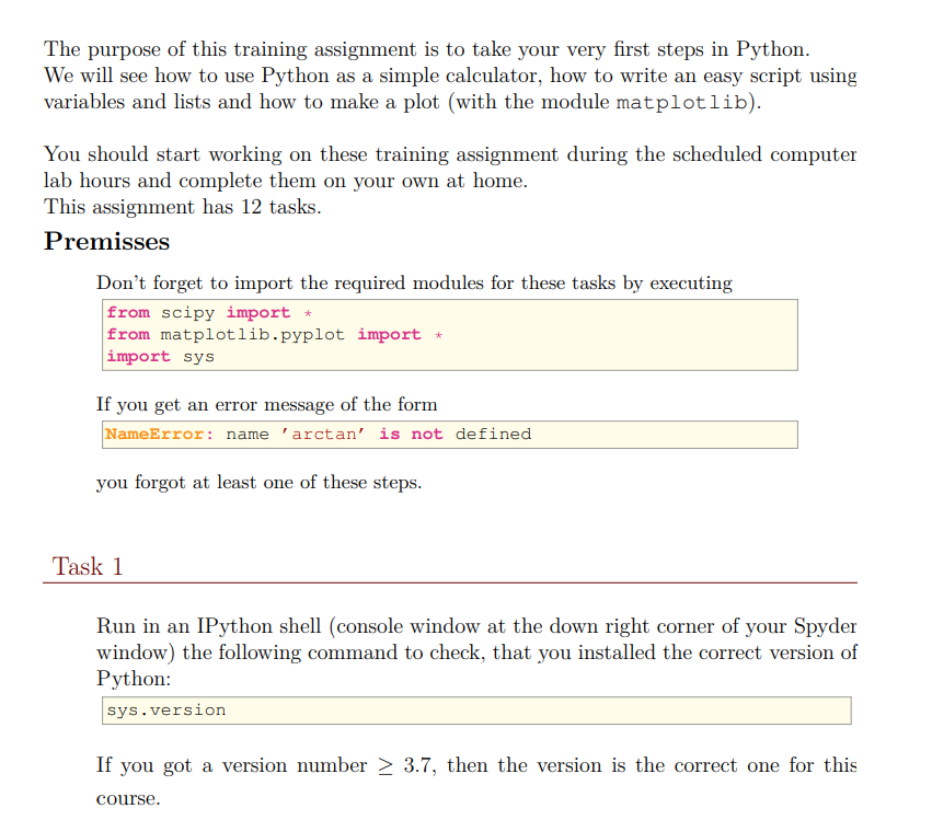 Solved The purpose of this training assignment is to take | Chegg.com