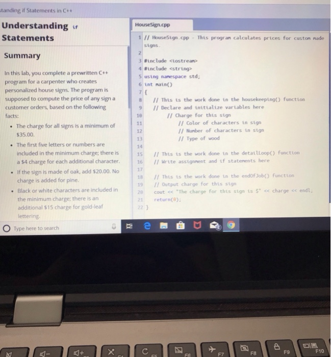 Solved tanding if Statements in C Understanding if | Chegg.com