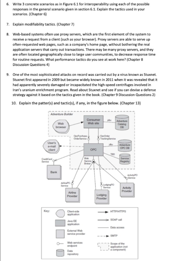 Solved 6. Write 3 concrete scenarios as in Figure 6.1 for | Chegg.com