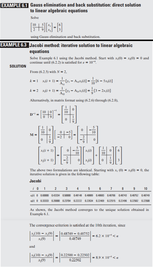 Solved PLE 6.1 Gauss elimination and back substitution: | Chegg.com