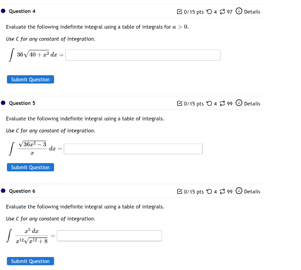 Solved Evaluate the following indefinite integral using a | Chegg.com