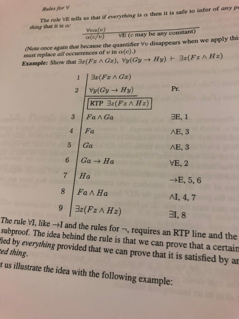 Solved Logic first-order proof question： The first picture | Chegg.com