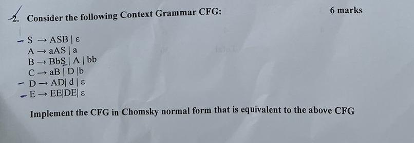 Solved Theory of Computation: Question 2 part 2 solve full | Chegg.com