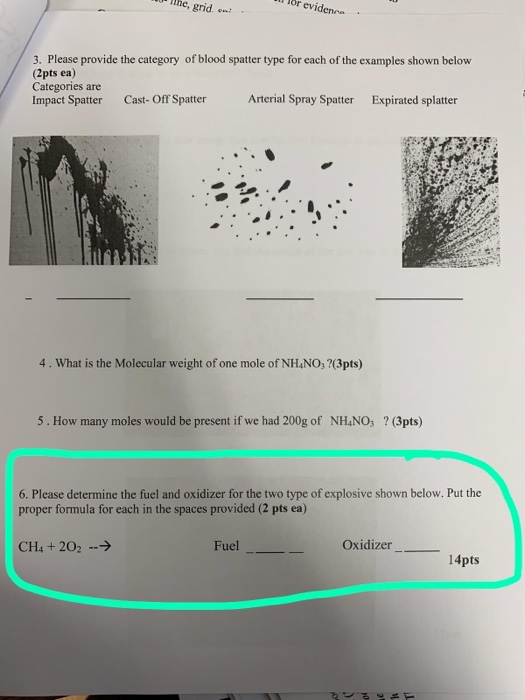 Solved lor evidenee The, grid 3. Please provide the category | Chegg.com