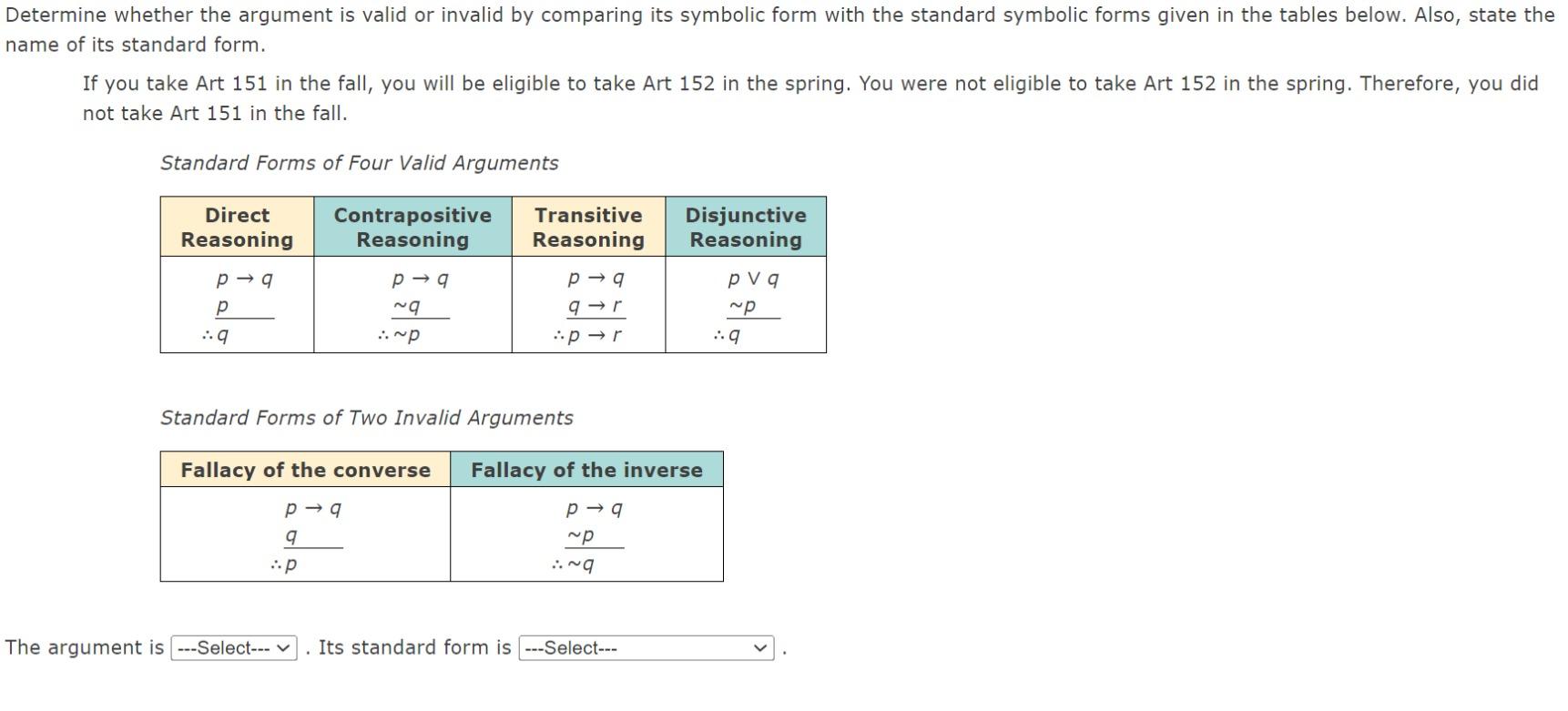 Solved Determine whether the argument is valid or invalid by | Chegg.com