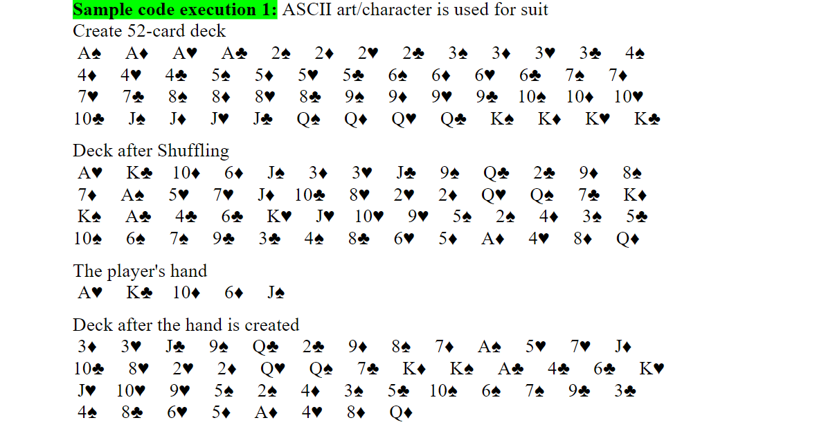 2.1a) To represent cards, use the following struct | Chegg.com