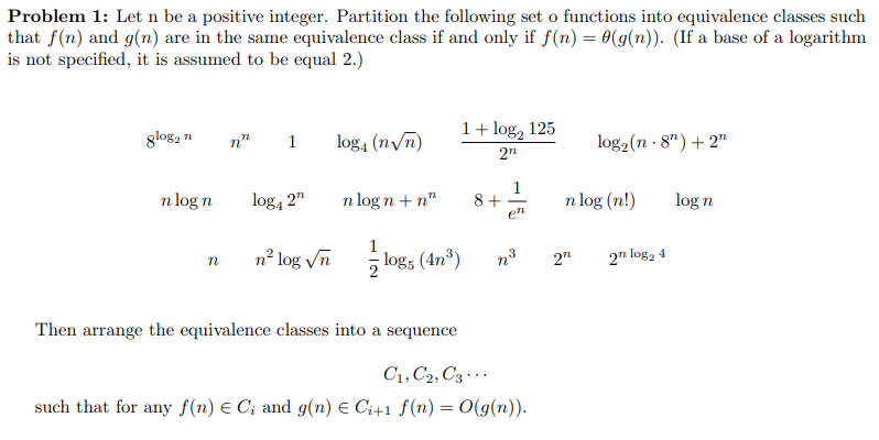 Solved Problem 1: Let n be a positive integer. Partition the | Chegg.com