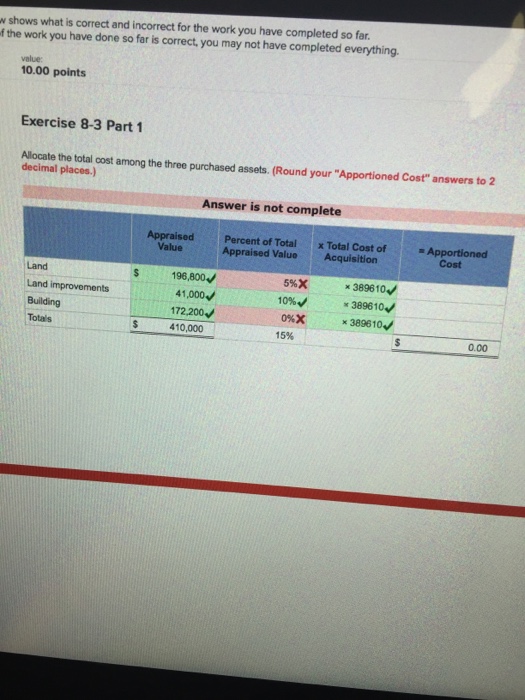 Solved Allocable the total cost among the three purchased | Chegg.com