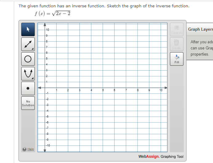 Solved The given function has an inverse function. Sketch | Chegg.com