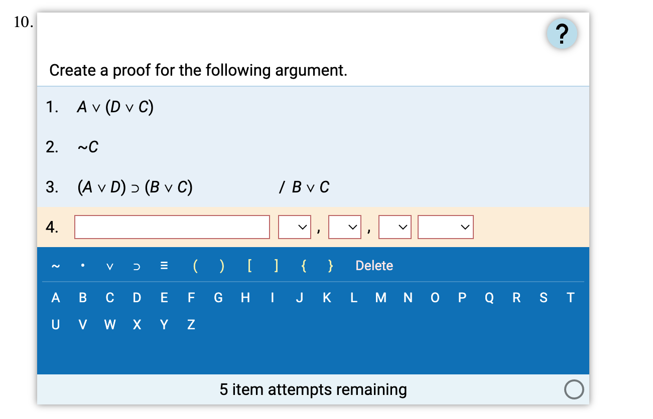 Solved 10. Create proof for the following argument. please, | Chegg.com