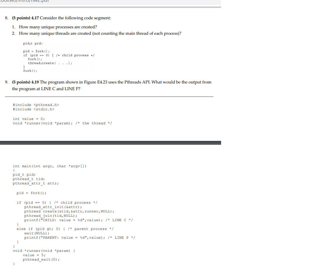 Solved LUUILWUJ ILLIU/TW2.pui 8. (5 points) 4.17 Consider | Chegg.com