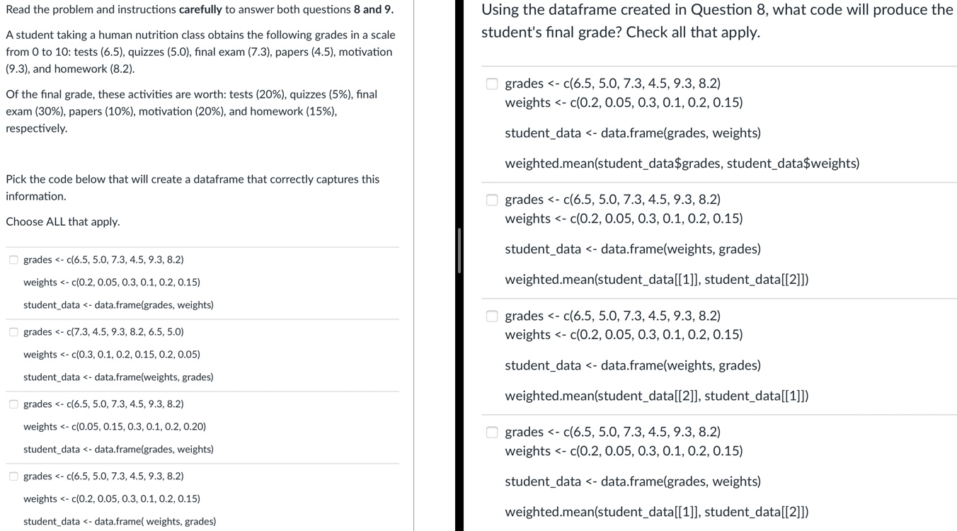 Solved Read the problem and instructions carefully to answer | Chegg.com