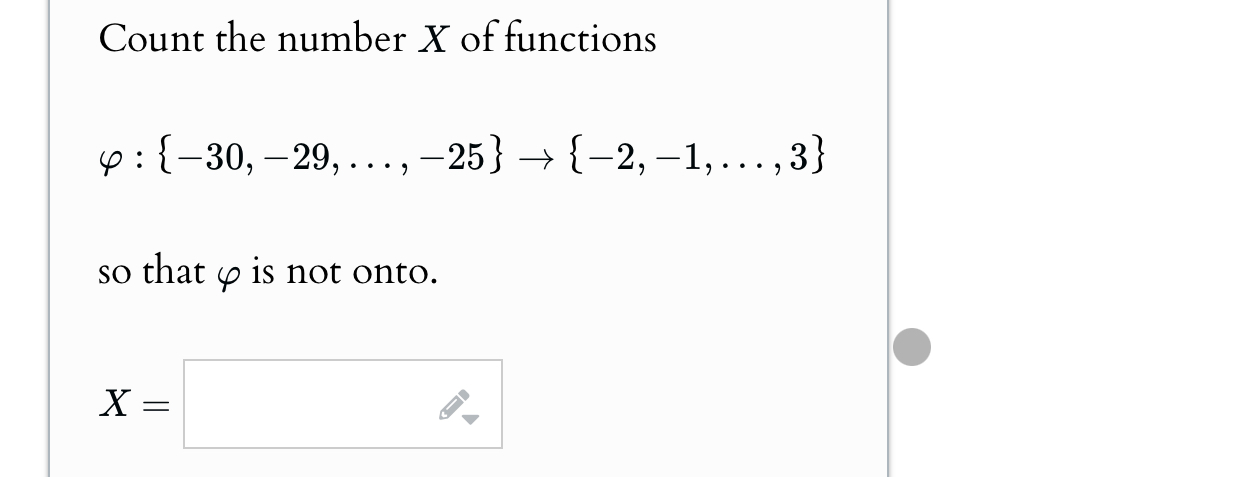 Solved Count the number x of functions\phi | Chegg.com
