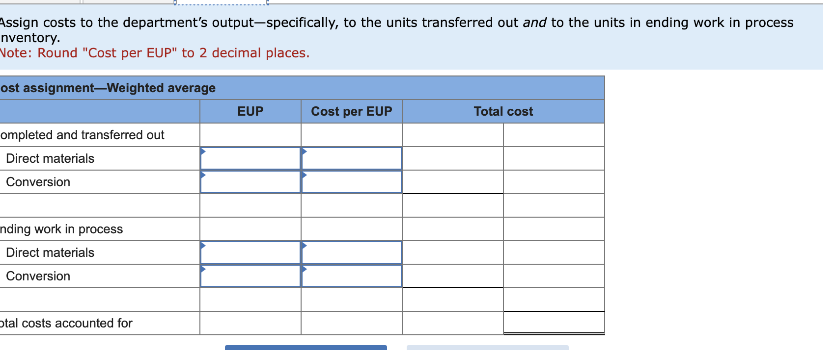 Solved Compute cost per equivalent unit of production for | Chegg.com