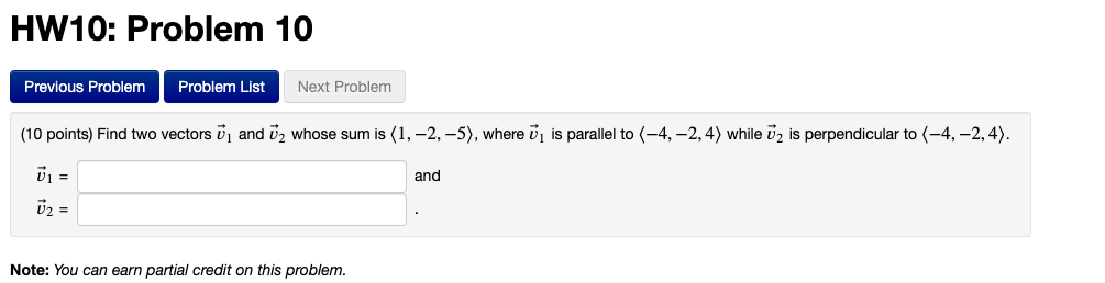 Solved HW10: Problem 9 Previous Problem Problem List Next | Chegg.com