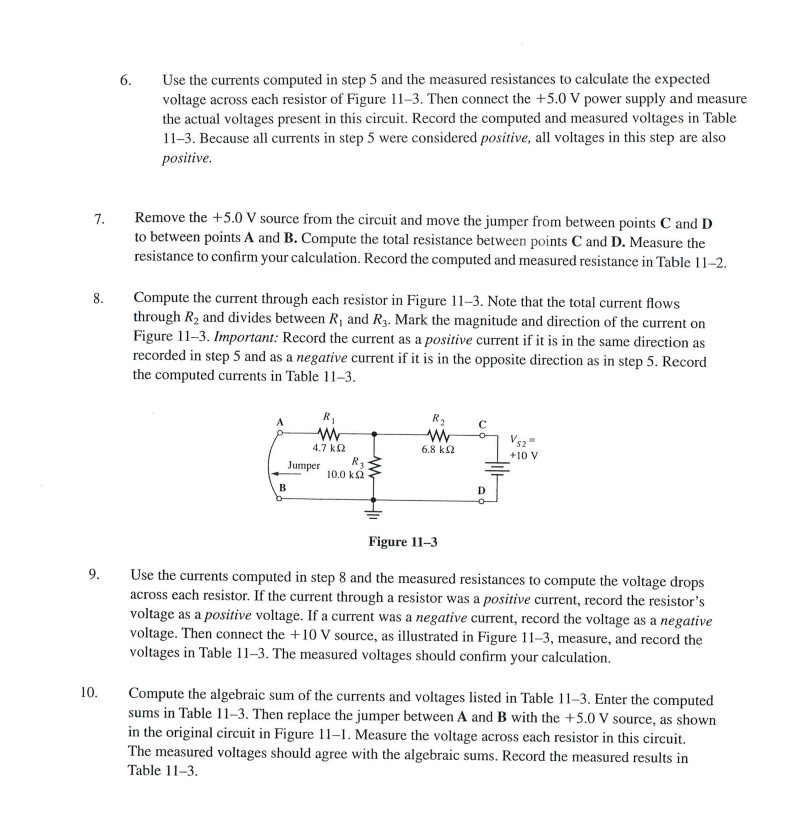 Solved The Superposition Name: Lab 45 and Thevenin's | Chegg.com