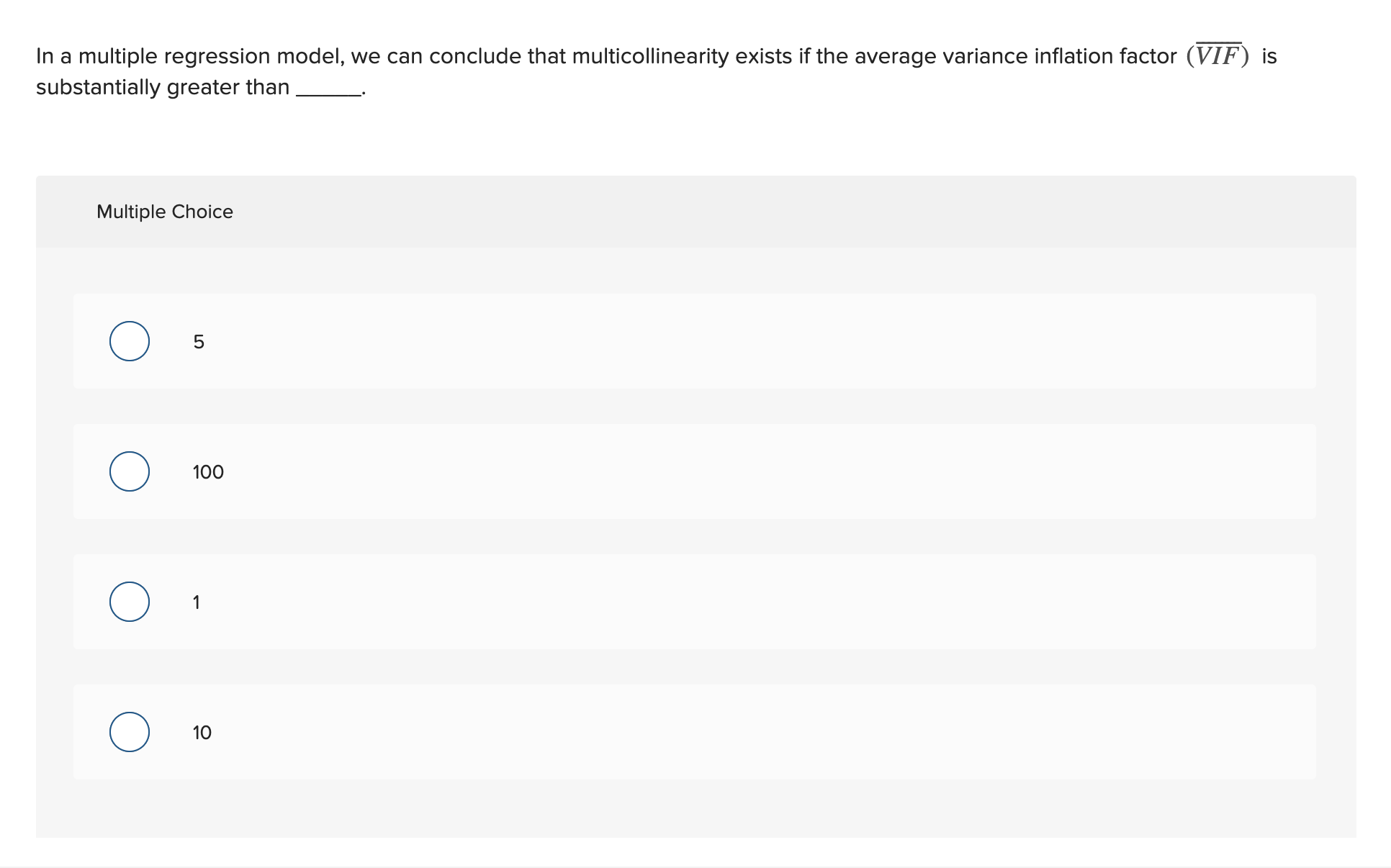 Solved In a multiple regression model, we can conclude that | Chegg.com