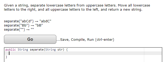 Solved Given 3 strings, compare the all corresponding | Chegg.com